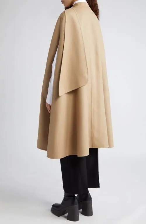 Stella Mccartney Double Face Wool Cape In 2745 - New Camel - 40
